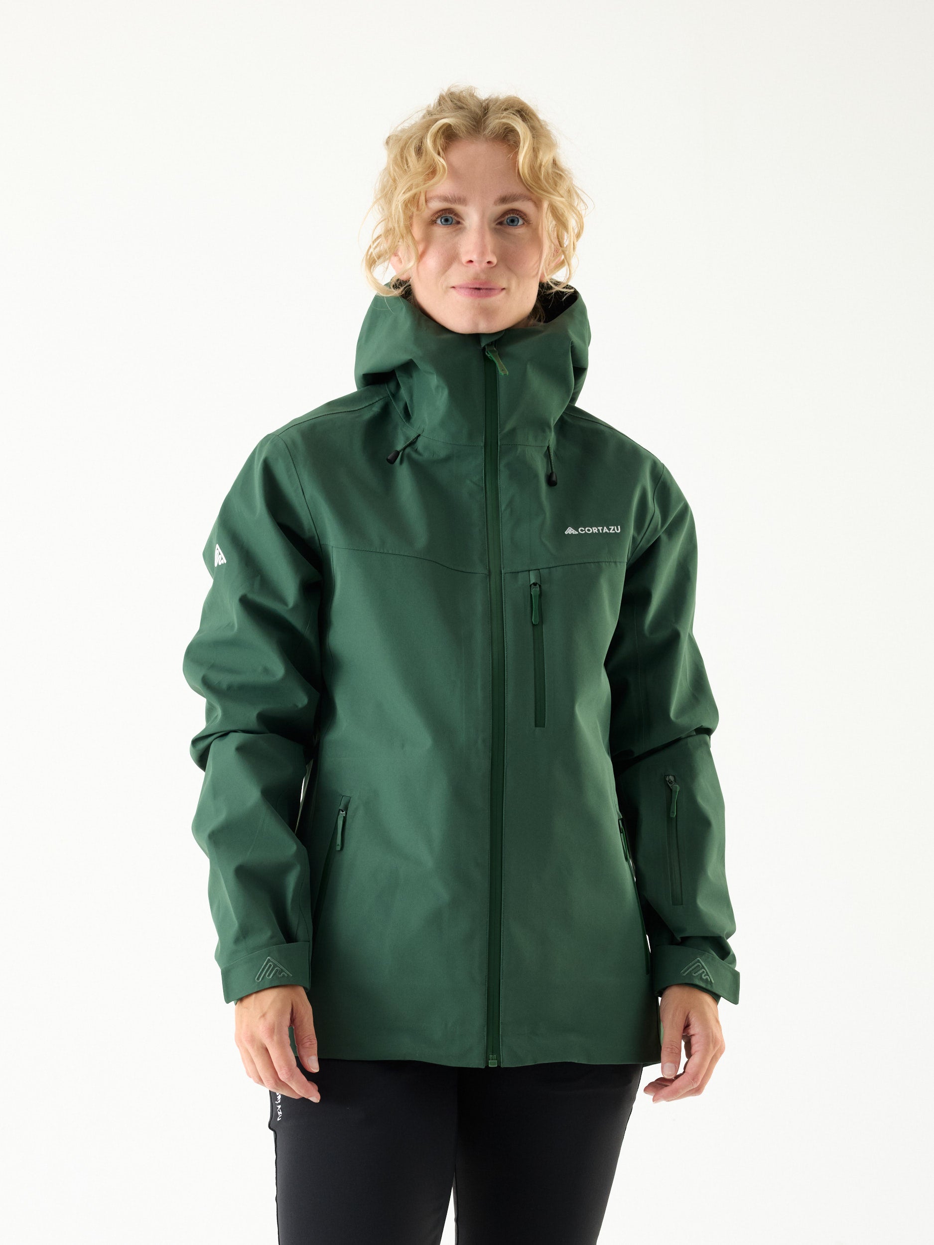 AW Hardshell Jacket 10M Dark Green | Women – Cortazu