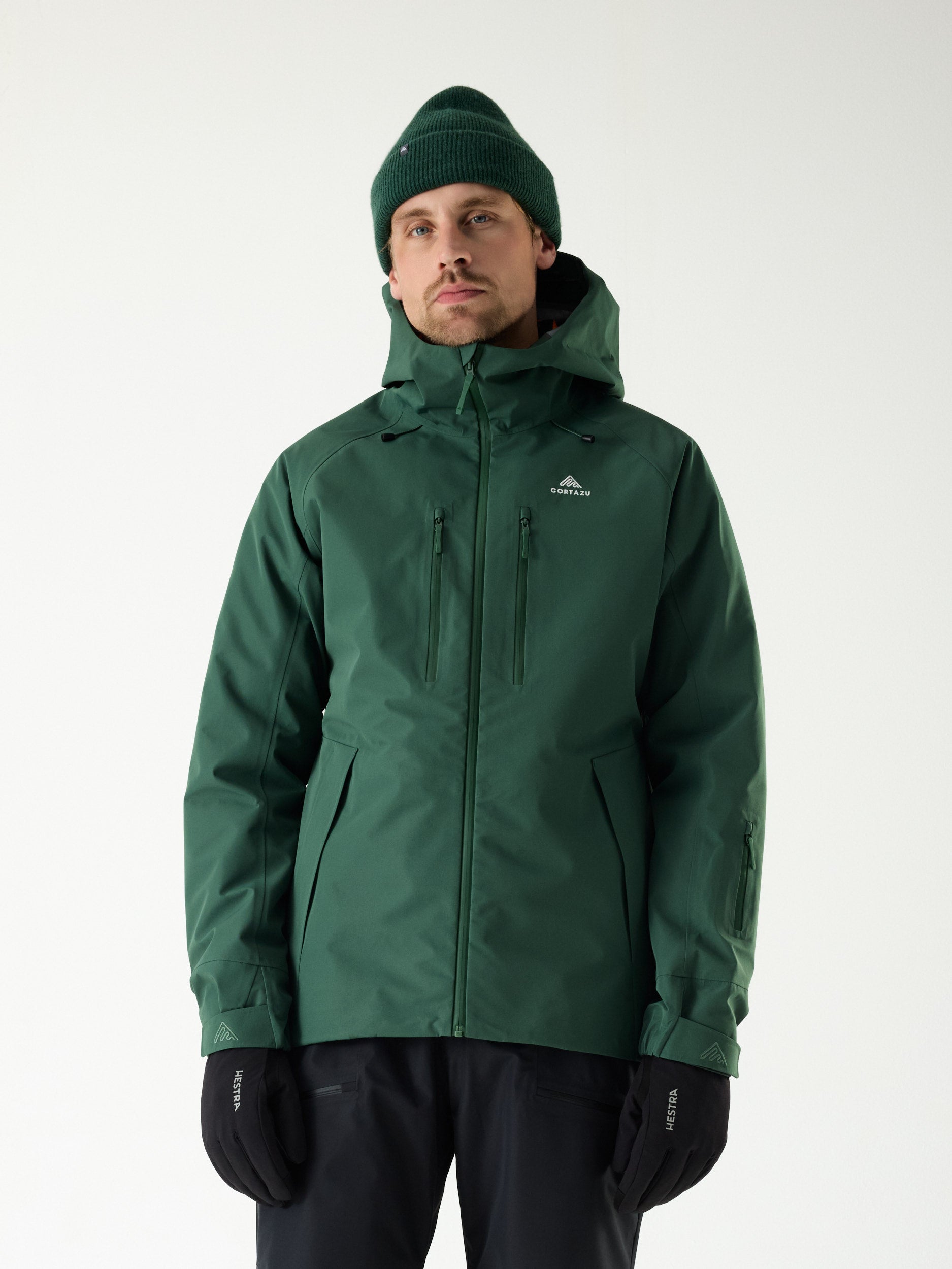 Mountain Hardshell Jacket 10M Dark Green | Men – Cortazu