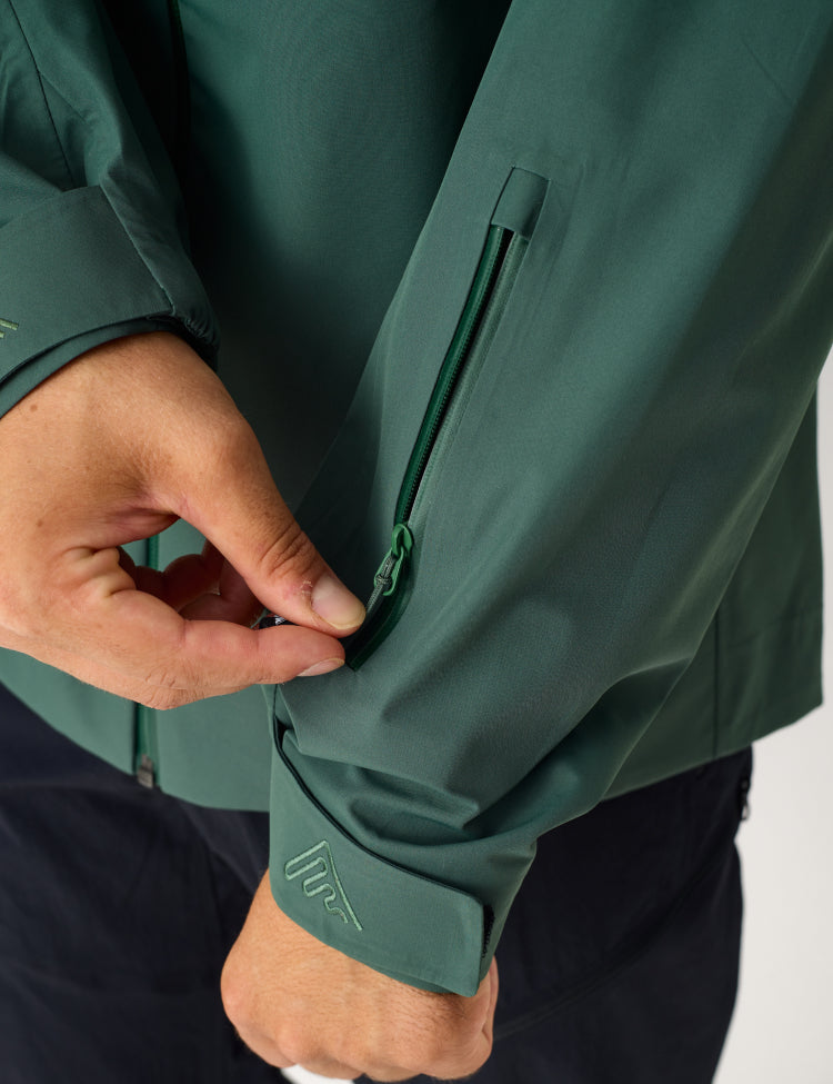 All Weather Hardshell Jacket 7M Dark Green | Men – Cortazu