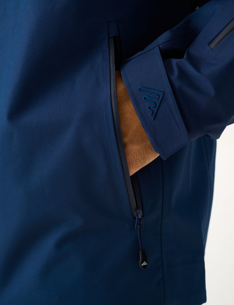 All Weather Hardshell Jacket 7M Dark Blue | Men – Cortazu