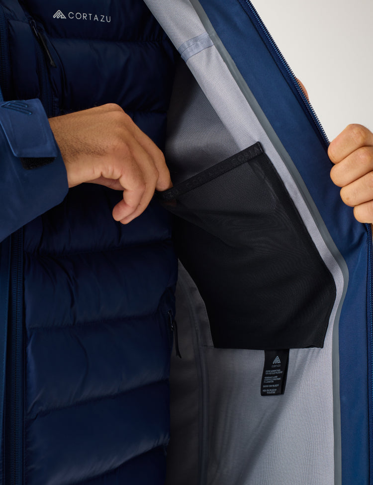 All Weather Hardshell Jacket 7M Dark Blue | Men – Cortazu