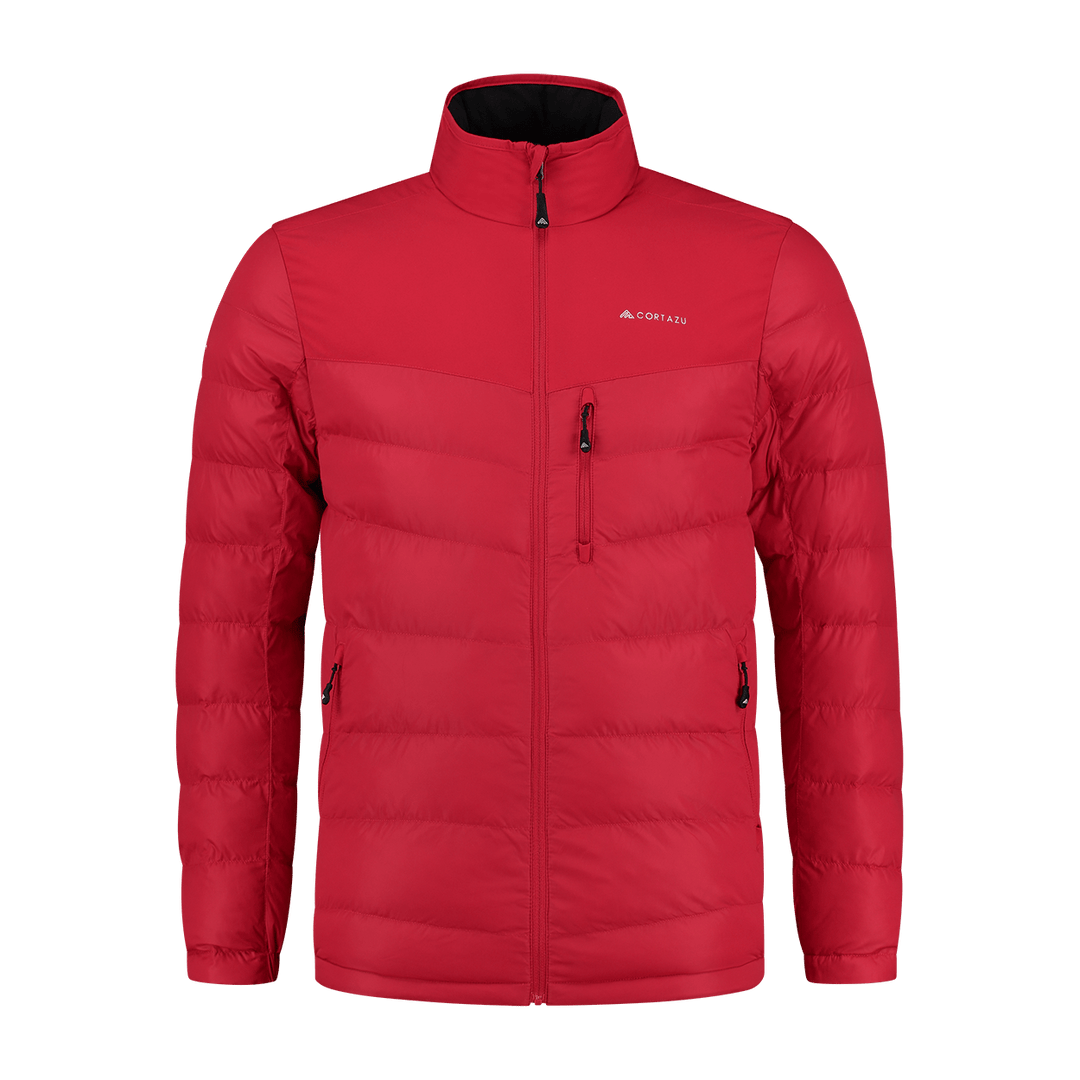 Recycled Mid-layer Jacket Chili Red | Men – Cortazu